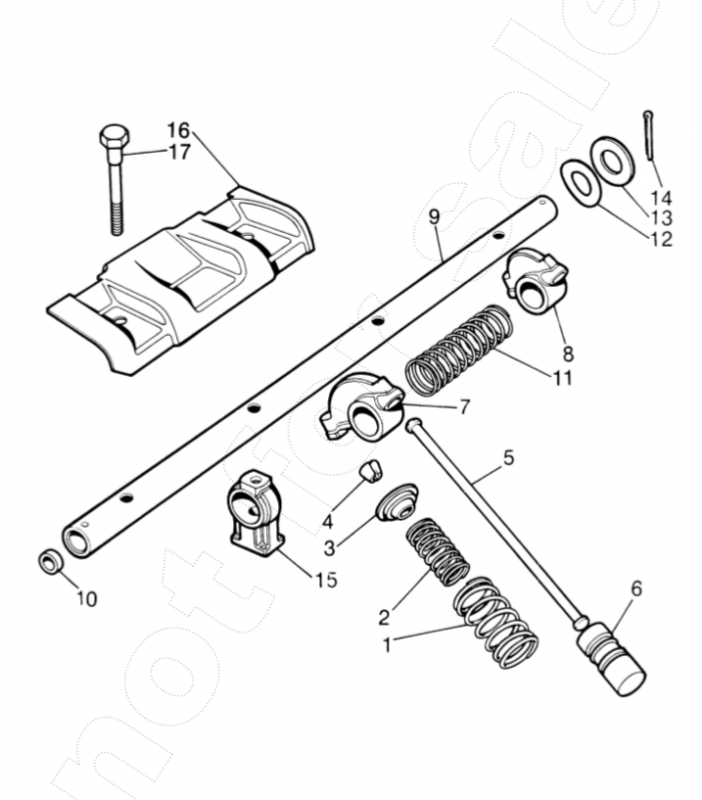 Spring for Valve Rocker Shaft | 101 Parts