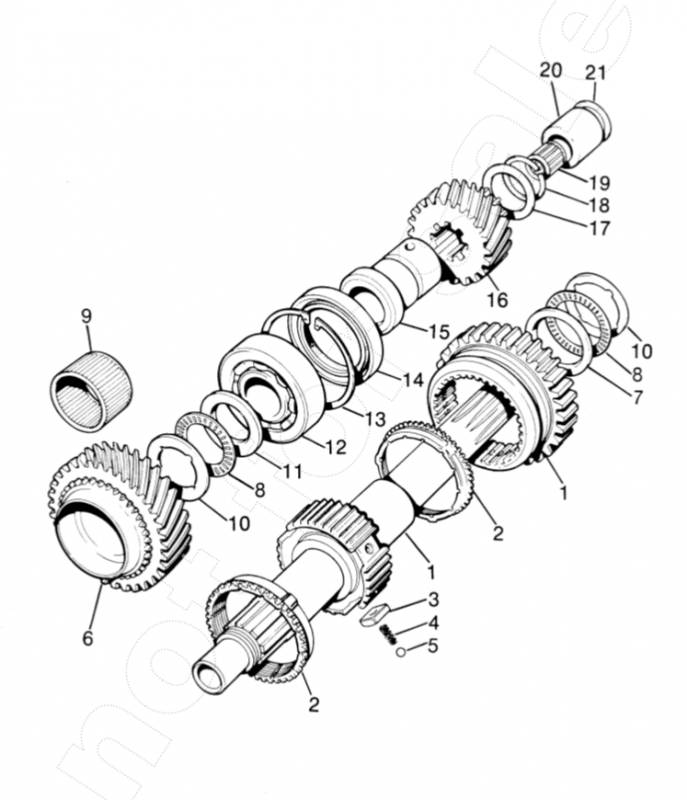 Spring for Gearbox Synchro Hub | 101 Parts
